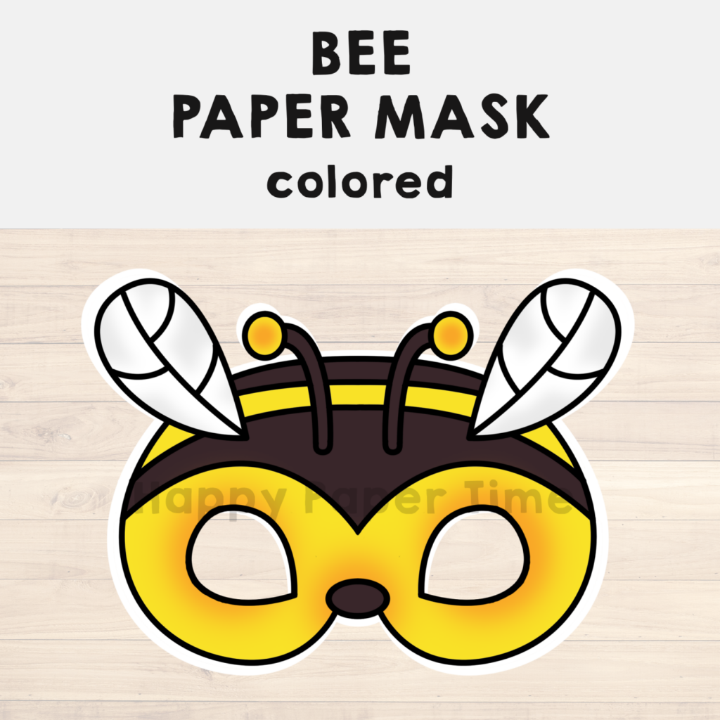 Bugs and Insects Paper Masks Printable Craft Activity Costume Template ...