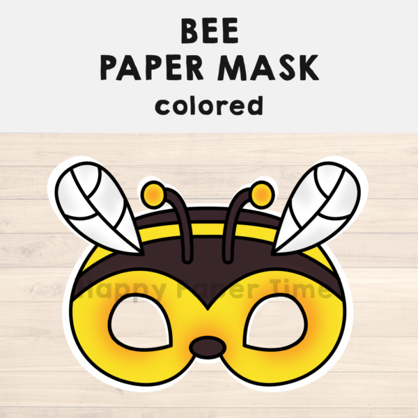Bugs and Insects Paper Masks Printable Coloring Craft Activity Costume ...