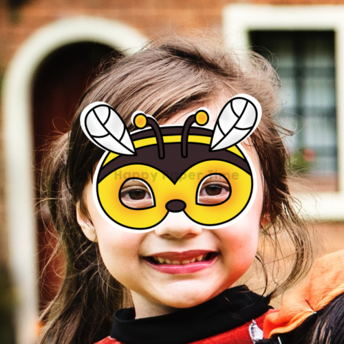 Bee Paper Mask Printable Insect Craft Activity Template | Made By Teachers