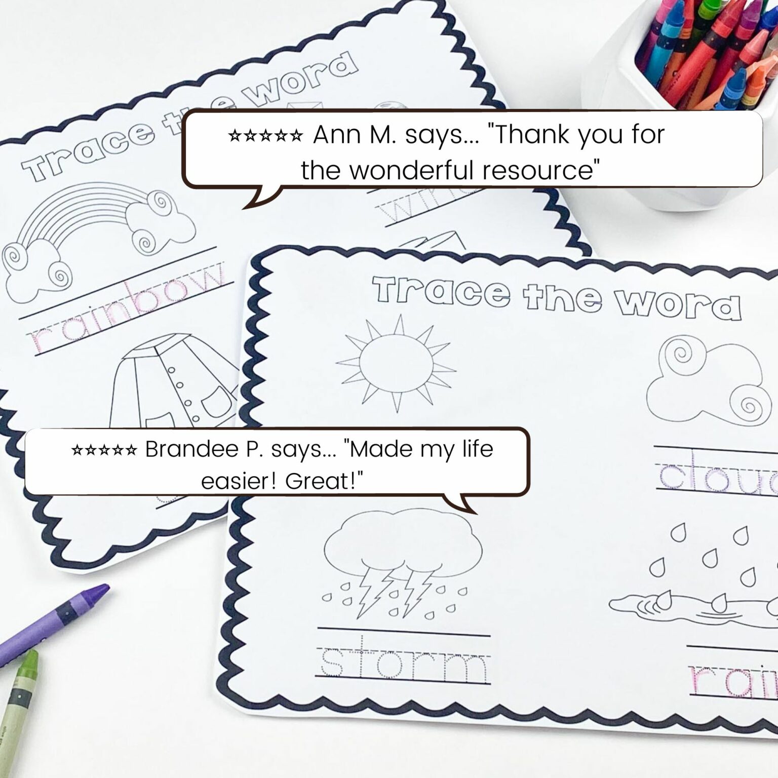 Preschool Weather Unit - Counting, Coloring, Reading, Art and Science ...