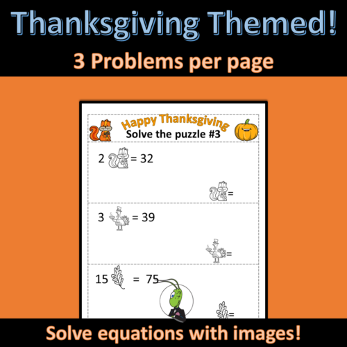 Thanksgiving Solving Logic Puzzle | Made By Teachers
