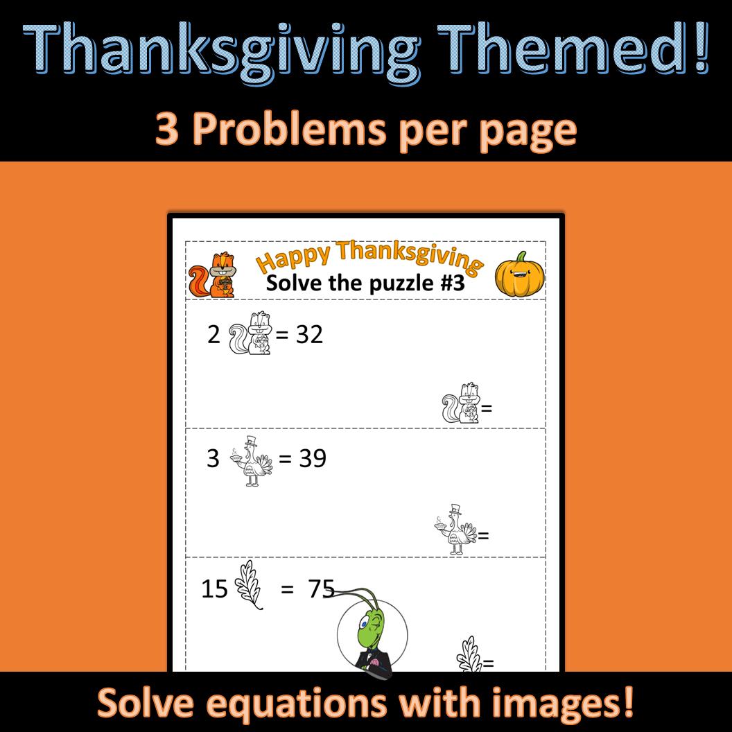 Thanksgiving Solving Logic Puzzle | Made By Teachers