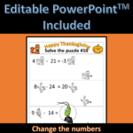 Thanksgiving Solving Logic Puzzle | Made By Teachers