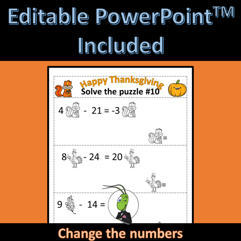 Thanksgiving Solving Logic Puzzle | Made By Teachers