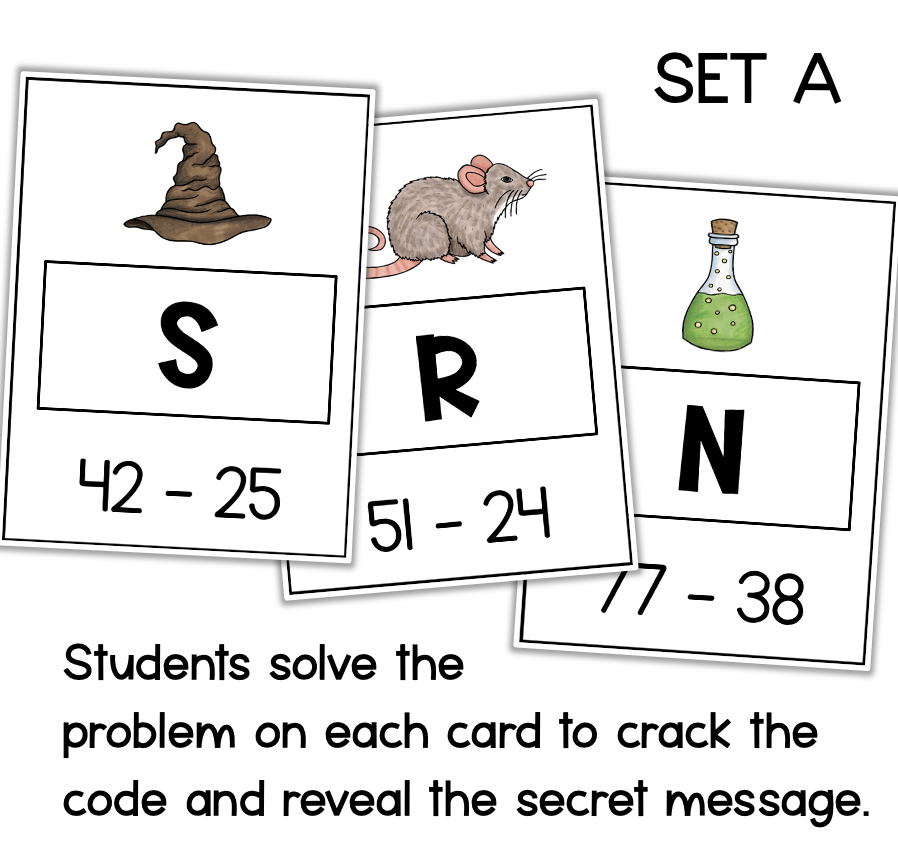 2 Digit Subtraction with Regrouping Math Scavenger Hunt Activity - Made ...