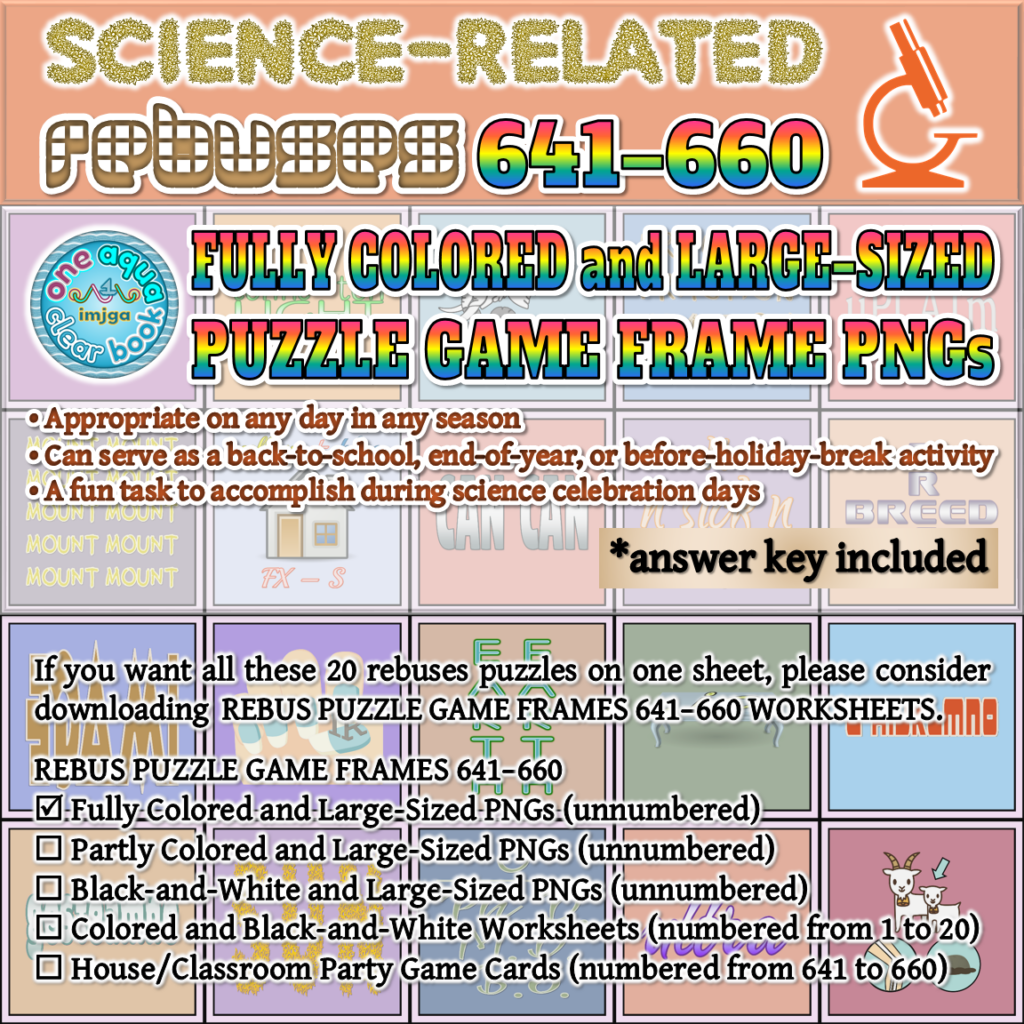 ENVIRONMENTAL Rebus Puzzle Party Game Cards 426–450 | Made By Teachers