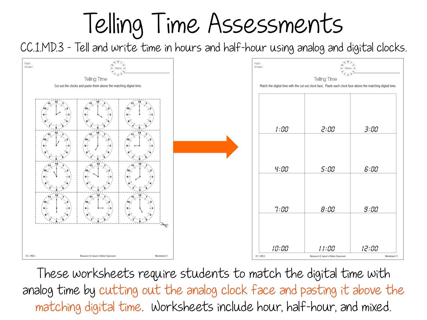 Telling Time Tests & Assessments | Made By Teachers