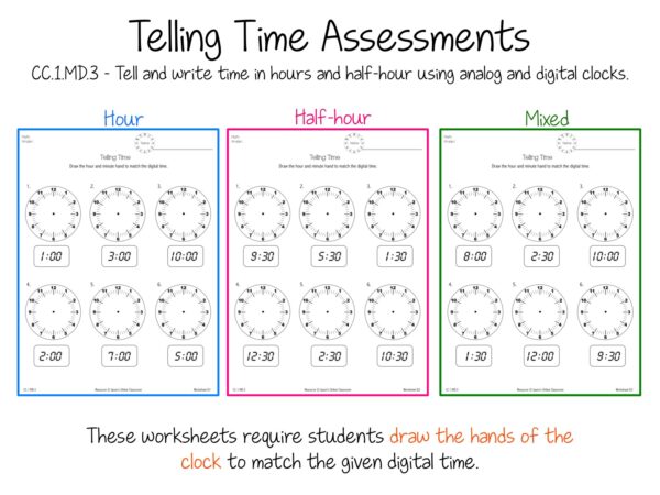 Telling Time Tests & Assessments | Made By Teachers