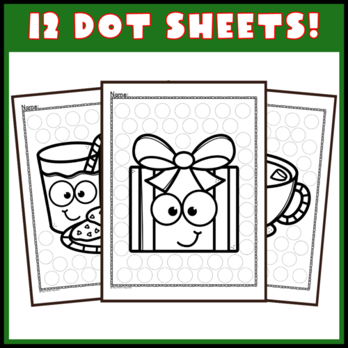 Christmas Dot Painting Bundle, Dot Marker Activities, Pages for Do a ...