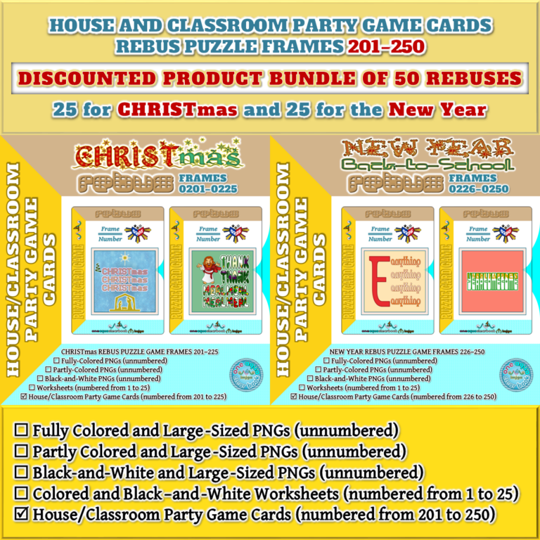 Fully Colored HALLOWEEN Rebus Puzzle Game Frames 151–175 PNGs | Made By ...