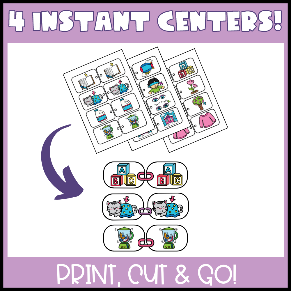 BL Blend Chain Link Cards, Spelling Activity with Fine Motor Skills ...