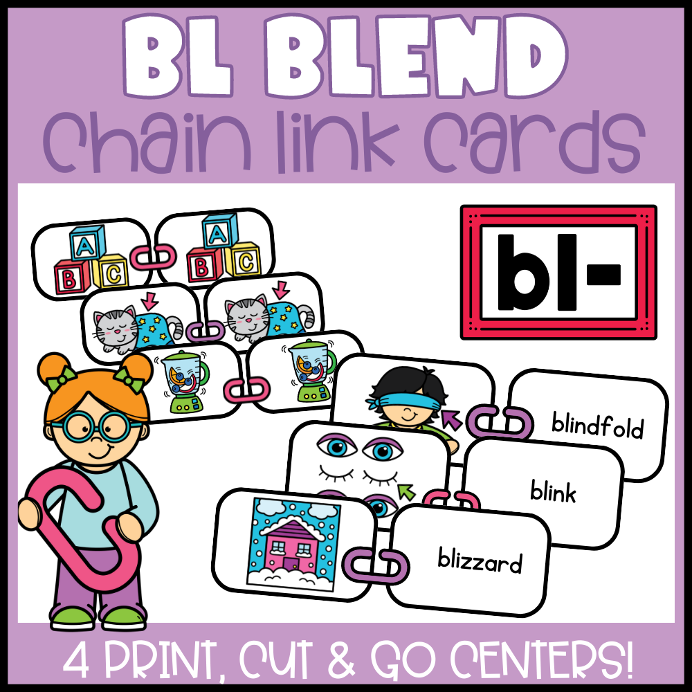 BL Consonant Blends Games, Worksheets, Centers & Homework - Mini Bundle ...