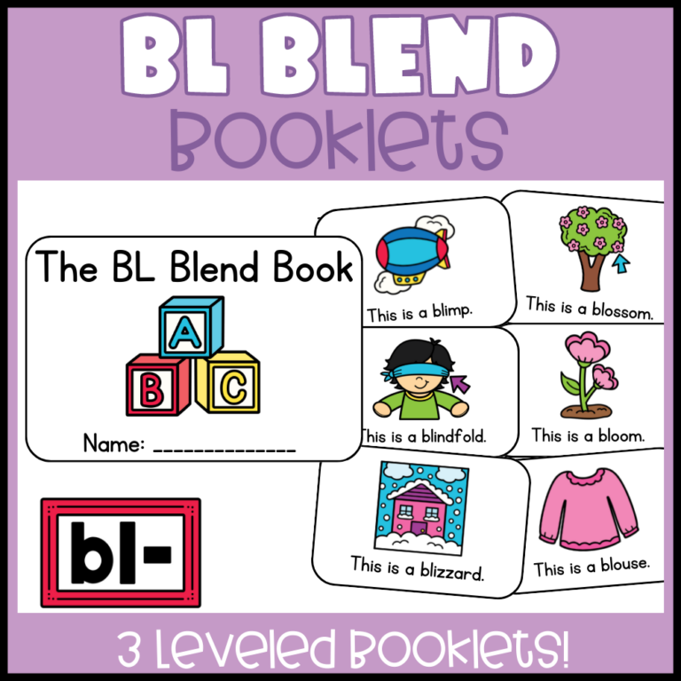 Differentiated Set of BL Blend Booklets with Sight Word "This" | Made ...