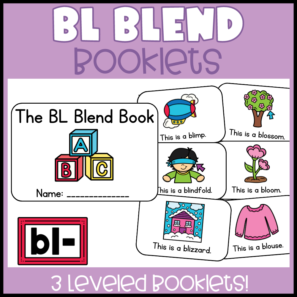 Differentiated Set of BL Blend Booklets with Sight Word "This" | Made ...