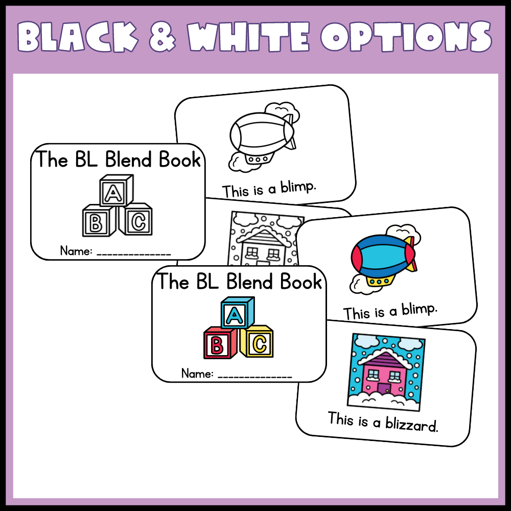 Differentiated Set of BL Blend Booklets with Sight Word "This" | Made ...