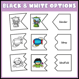 BL Consonant Blend Puzzles - Word Work Activities for First Grade ...