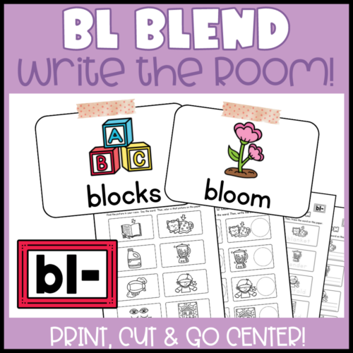 BL Consonant Blends Games, Worksheets, Centers & Homework - Word Work ...