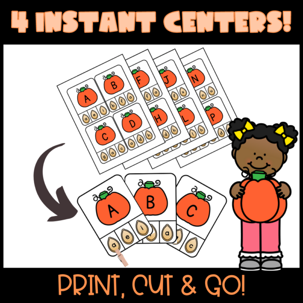 Pumpkin Clip Cards - Fall Fine Motor Skills Using Clothespins | Made By ...