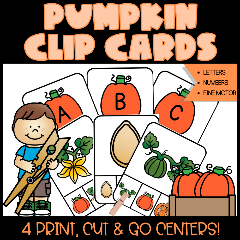 Fall Fine Motor Skills Centers Bundle for Pumpkin Theme | Made By Teachers