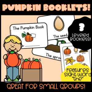Pumpkin Mini Books: A Differentiated Set with Sight Word "The" - Made ...