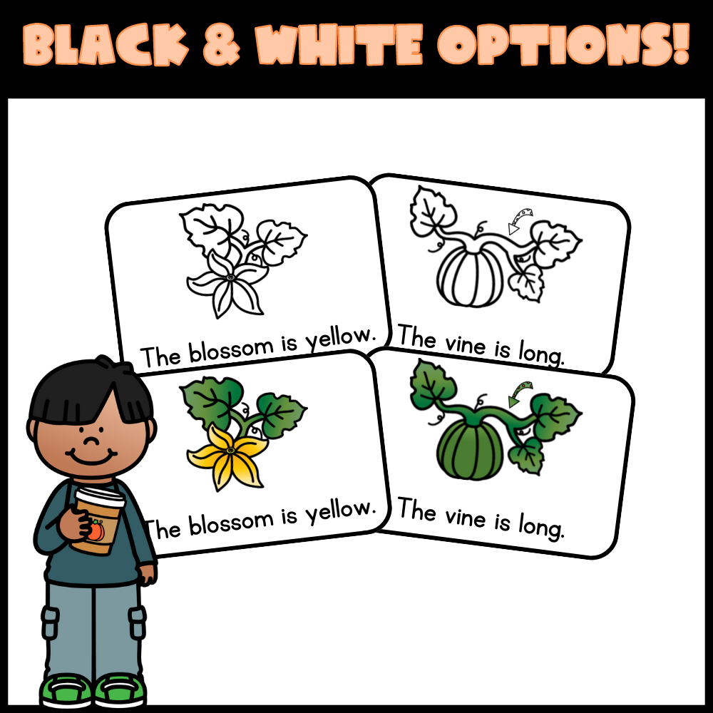 Pumpkin Mini Books: A Differentiated Set with Sight Word "The" | Made ...