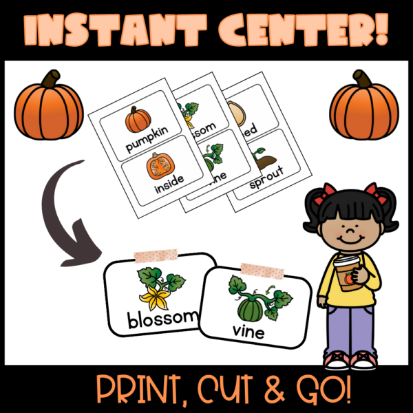Pumpkin Write the Room Activity with Differentiation for Fall Theme ...