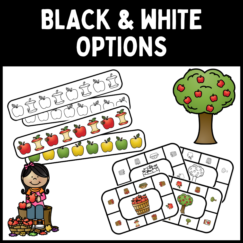 Fine Motor Hole Punch Cards with Apple Theme | Made By Teachers