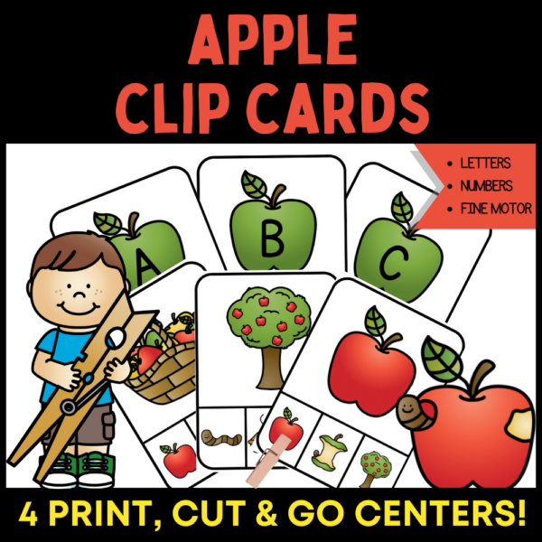 Fine Motor Skills Centers Bundle for Fall Apple Theme | Made By Teachers