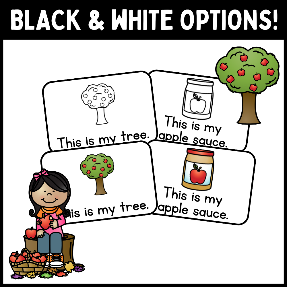 Differentiated Set of Apple Booklets with Sight Word "My" | Made By ...