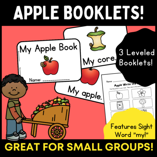 Differentiated Set of Apple Booklets with Sight Word "My" | Made By ...