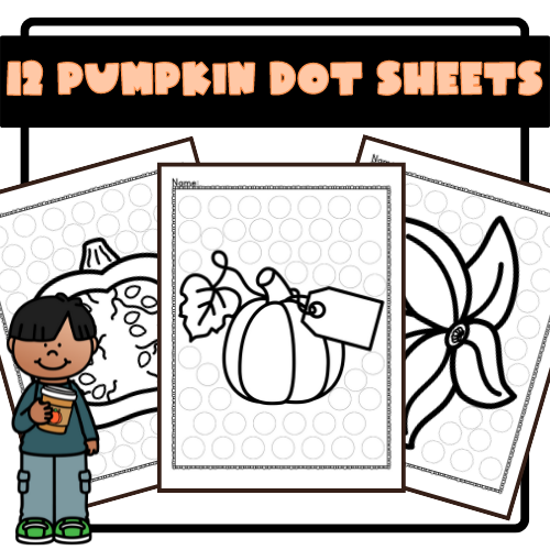 Pumpkin Dot Painting Bundle, Dot Marker Activities, Printables for Do a ...