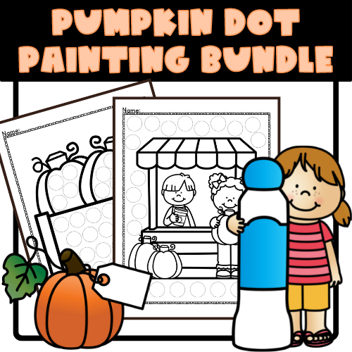 Fall Dot MEGA Painting Bundle, Dot Marker Activities, Printables for Do ...