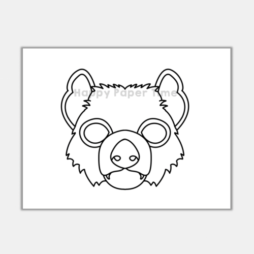 Tasmanian Devil Paper Masks Printable Coloring Craft Activity Template ...