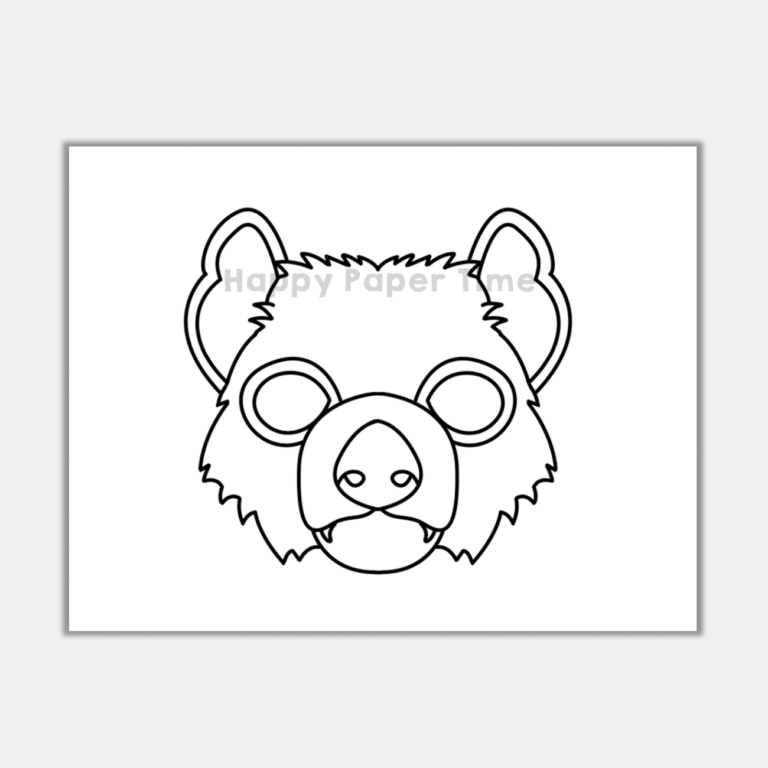 Tasmanian Devil Paper Masks Printable Coloring Craft Activity Template ...
