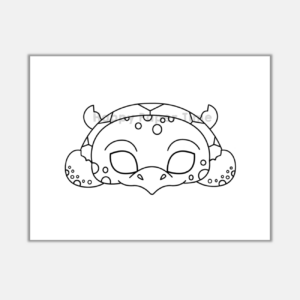 Sea Turtle Paper Masks Printable Ocean Animal Coloring Craft Activity ...