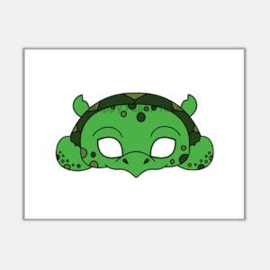 Sea Turtle Paper Masks Printable Ocean Animal Coloring Craft Activity ...