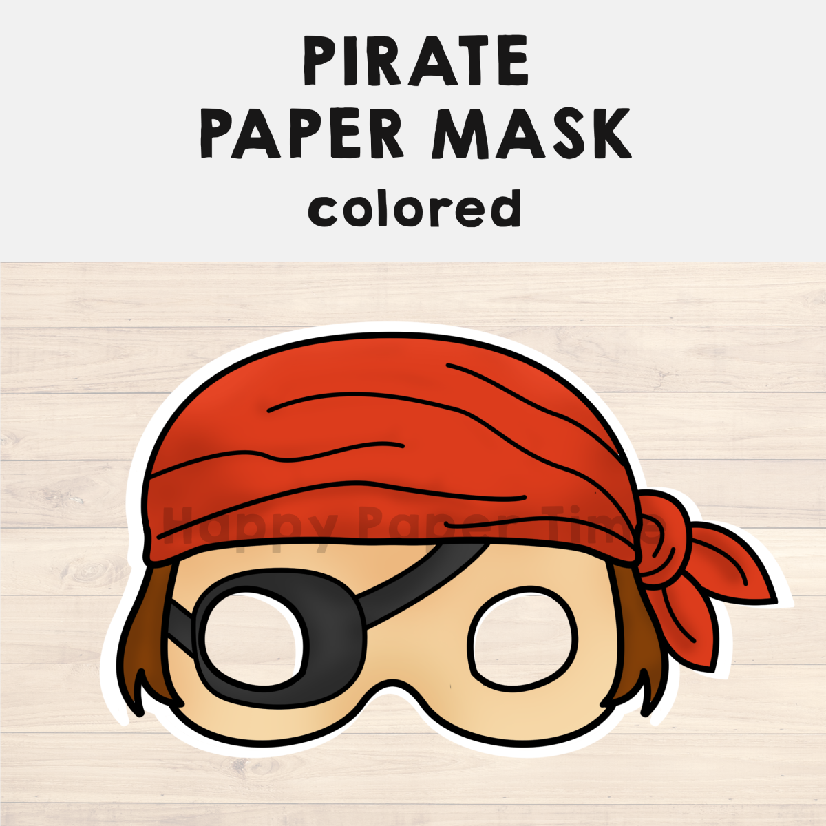 pirate face template
