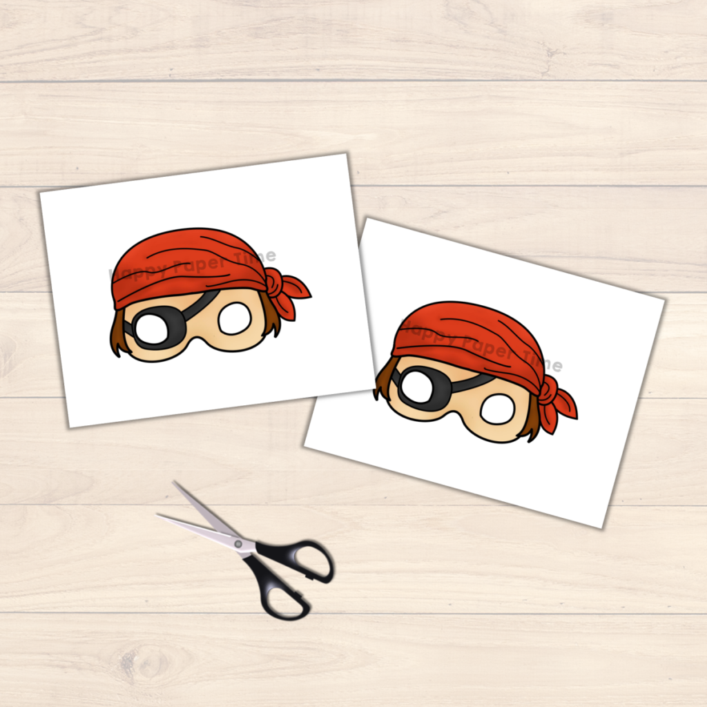 Pirate Paper Mask Printable Craft Activity Play Costume | Made By Teachers