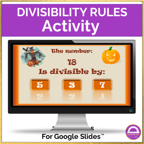 Math Halloween Activity Divisibility Rules Google Slides | Made By Teachers