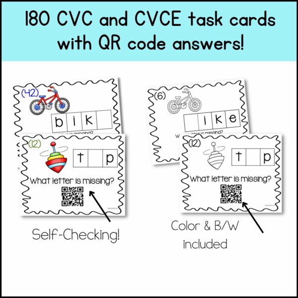 CVC Words and Sight Words Activities Kindergarten & 1st Grade BUNDLE ...