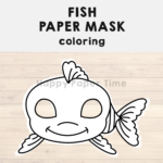 Ocean Animal Paper Masks Printable Sea Coloring Craft Activity Costume ...