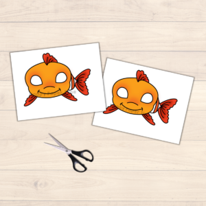 Fish Paper Mask Printable Ocean Sea Animal Craft Activity Costume ...