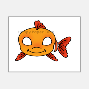 Fish Paper Masks Printable Ocean Sea Animal Coloring Craft Activity ...