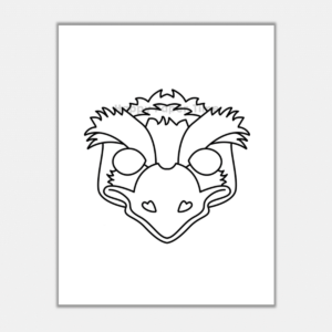 Emu Paper Mask Printable Australian Animal Coloring Craft Activity ...