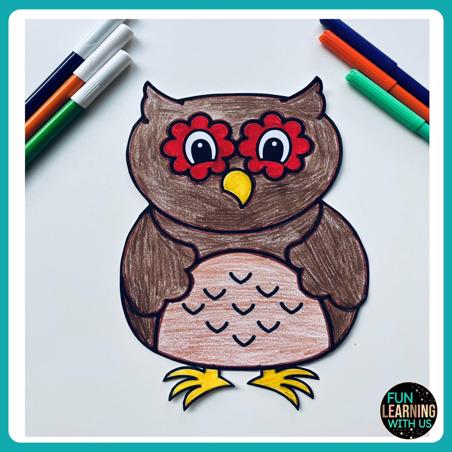 Owl Craft | Halloween Build Owl Craft | Woodland Animals Craft | Made ...