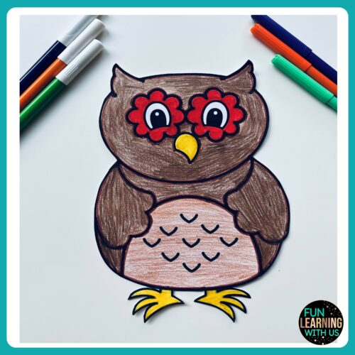 Owl Craft | Halloween Build Owl Craft | Woodland Animals Craft - Made ...