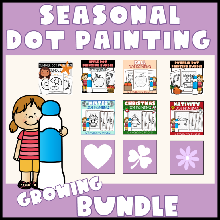Christmas Nativity Dot Painting Bundle, Dot Marker Activities, Do a Dot ...