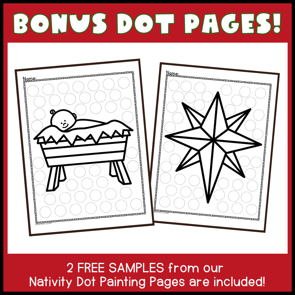 Christmas Nativity No Prep Preschool Activity Pack: Religious ...