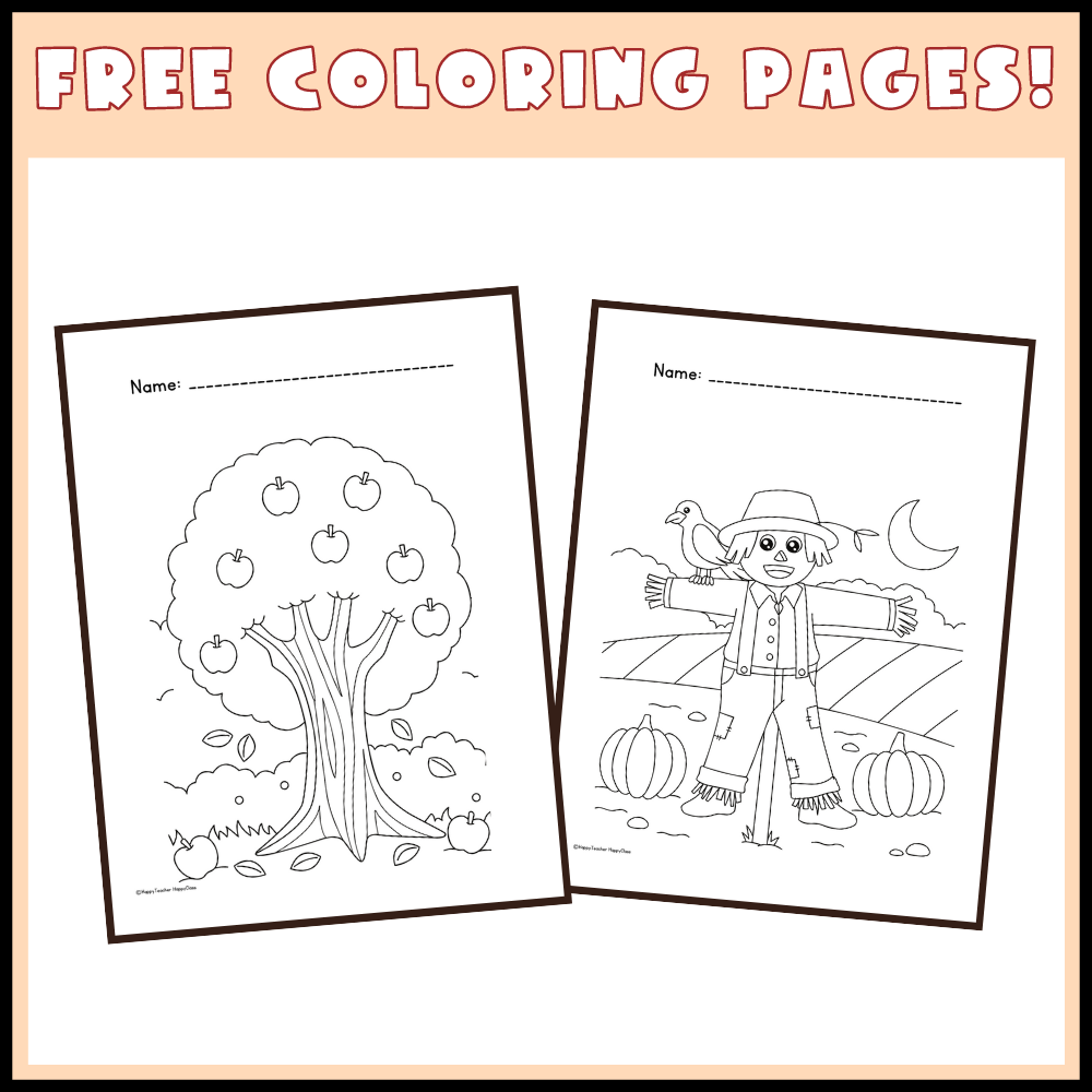 Fall Preschool Activities Bundle: Printable, No-Prep Worksheets | Made ...