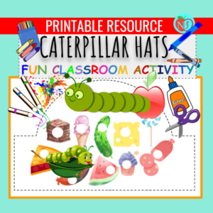 The Very Hungry Caterpillar Hats | FUN COLOR CUT PASTE HAT ACTIVITY ...